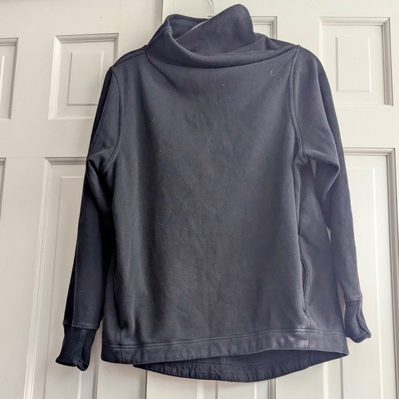 Athleta | Sweaters | Athleta Charcoal Cowl Neck Sweater | Poshmark